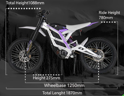 79Bikes Falcon Pro - Silver - Electric Dirt Bikes